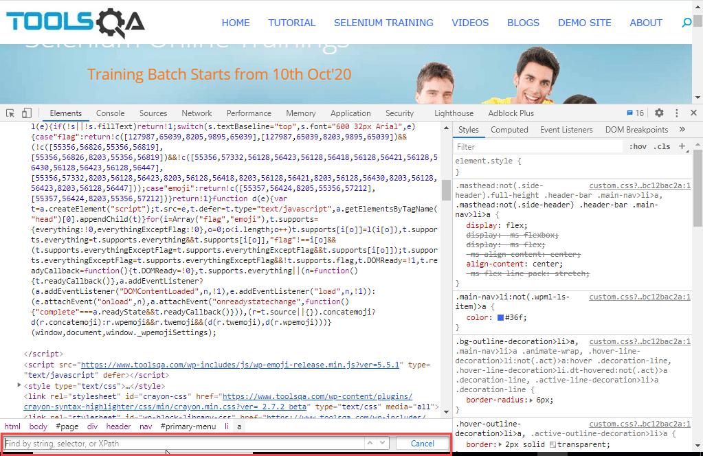 How To Inspect Element In Chrome Using Devtools For Automation